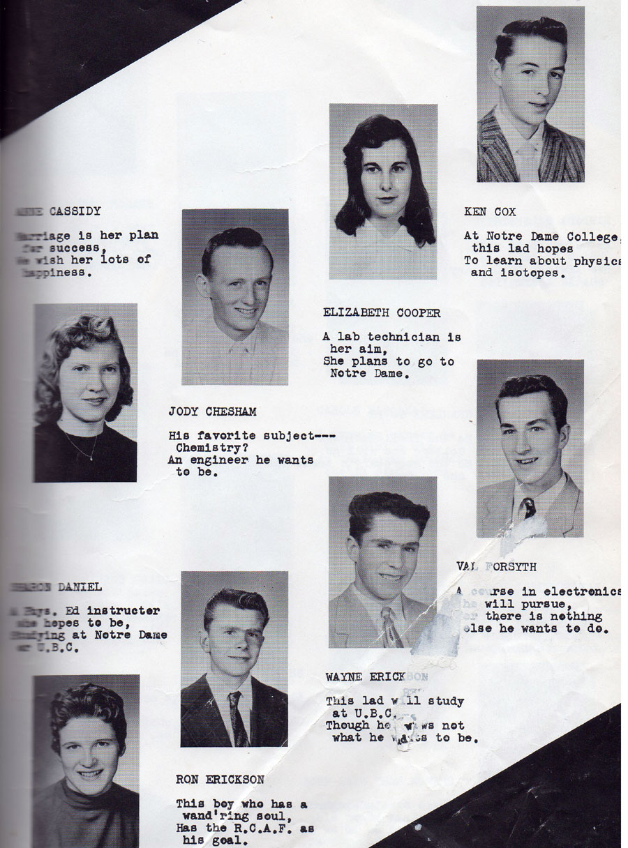 1960 Grad Class Page 2 - C/F